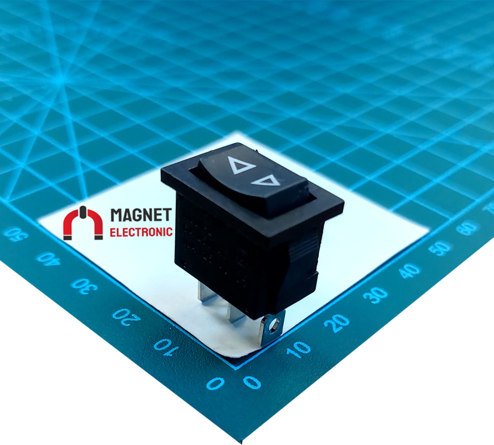 کلید راکر KCD2-203N ON-OFF- ON ROCKER SWITCH - مگنت الکترونیک